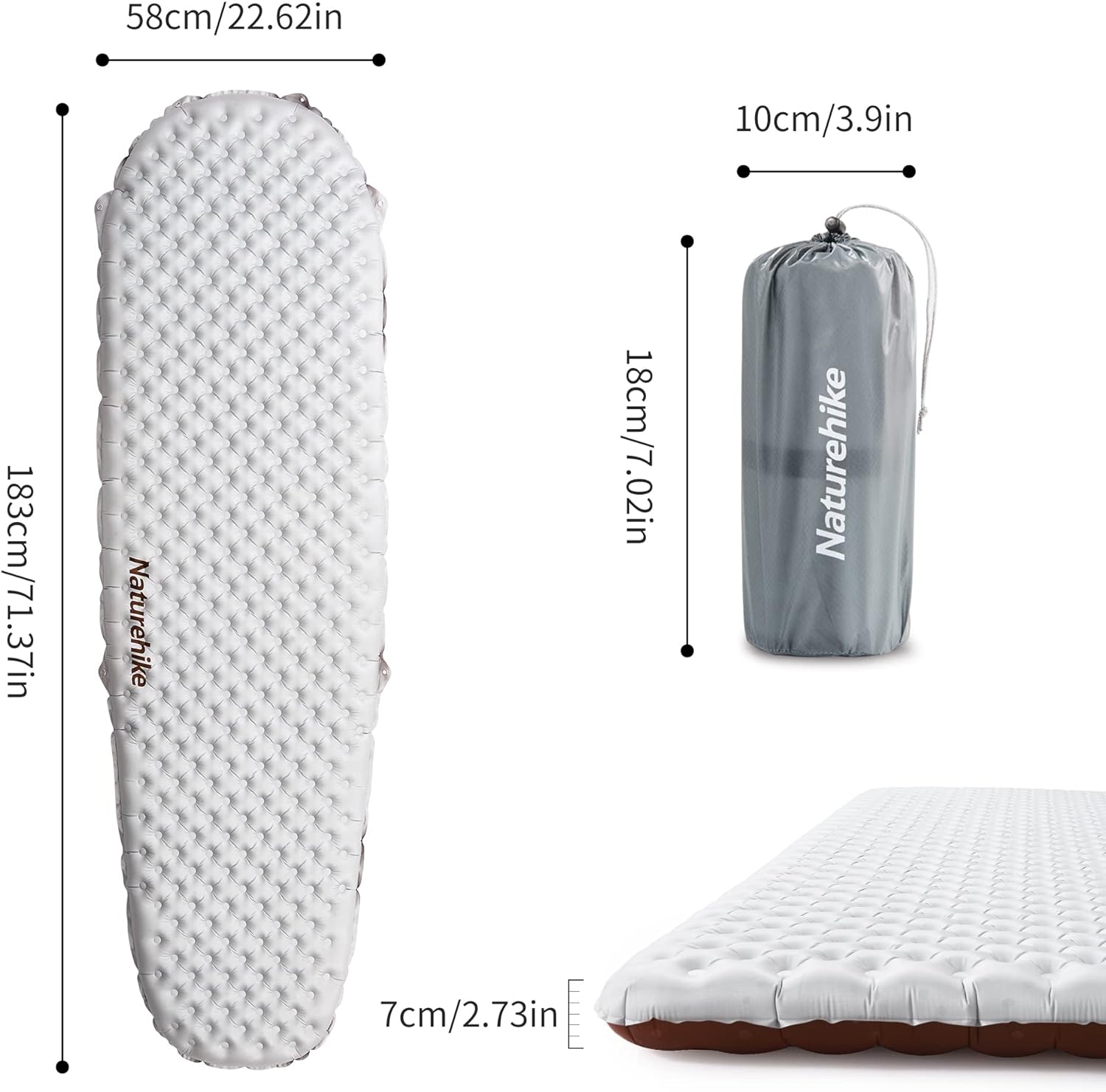 High R-Value Ultralight Inflatable Sleeping Pad - Naturehike official