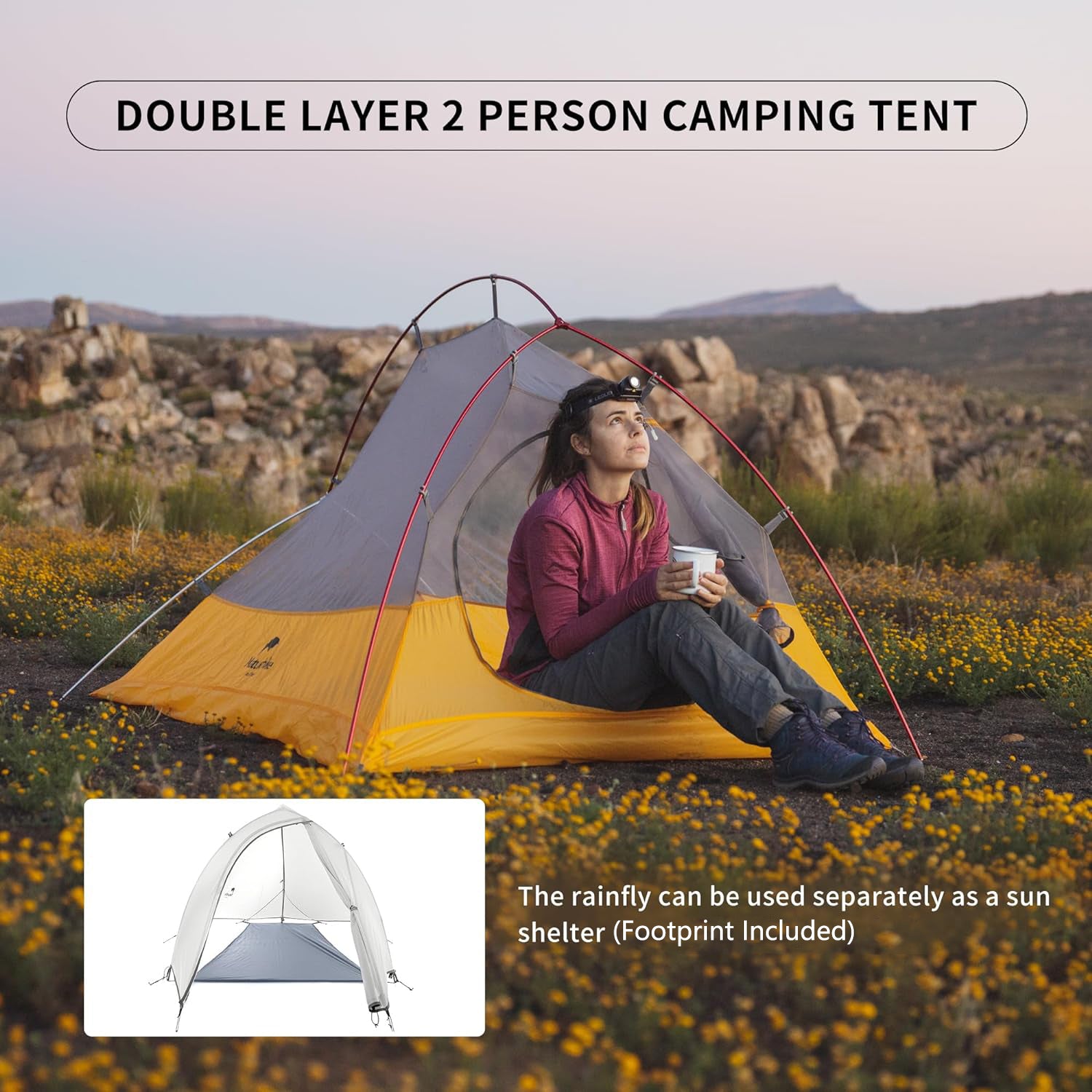 Cloud Up EXT 2 Person Ultralight Backpacking Tent | Naturehike