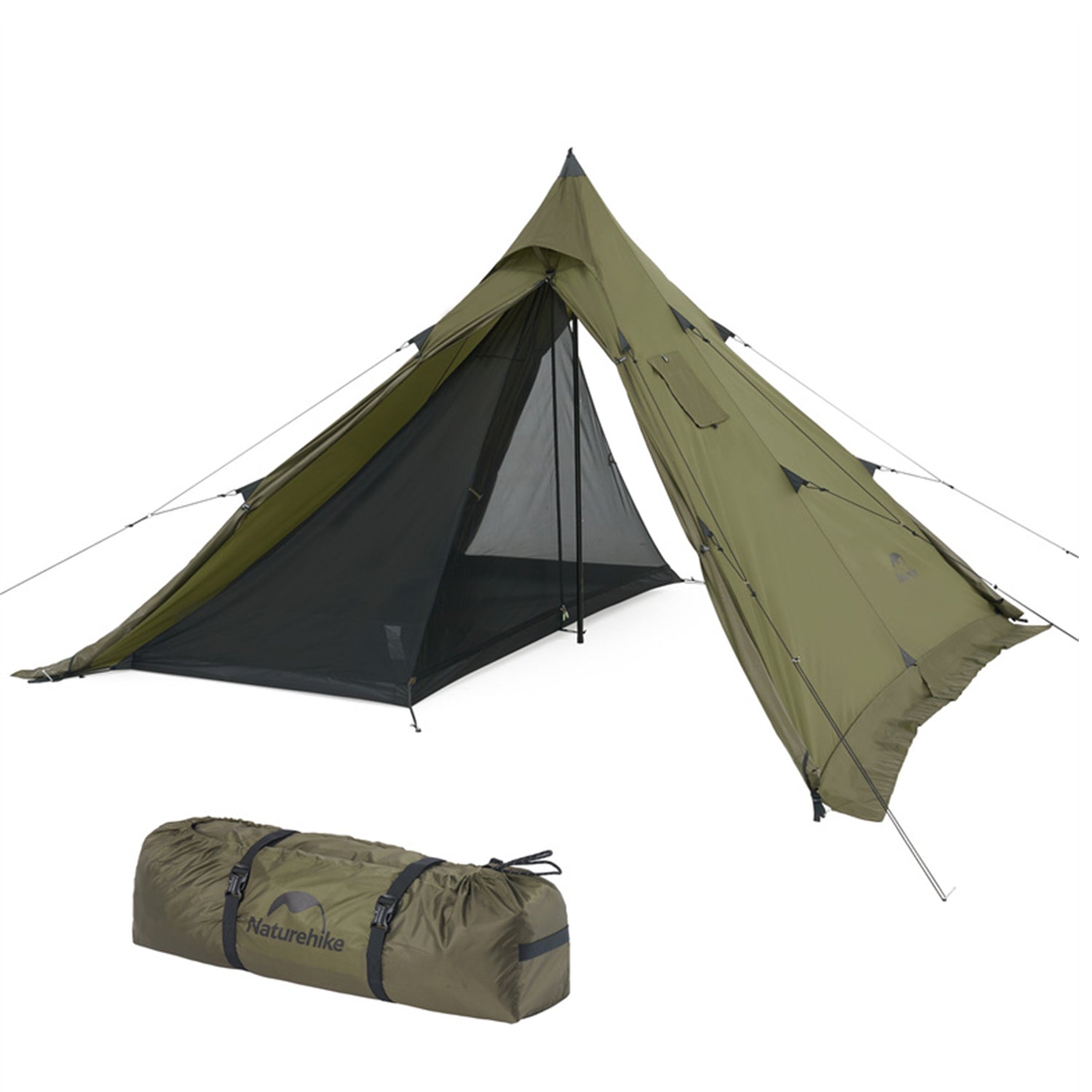 Ranch Fire 4-Person Pyramid Hot Tent | Naturehike