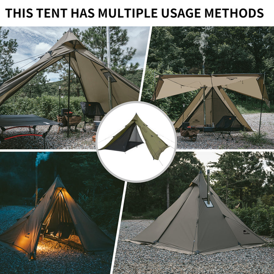 Ranch Fire 4-Person Pyramid Hot Tent | Naturehike