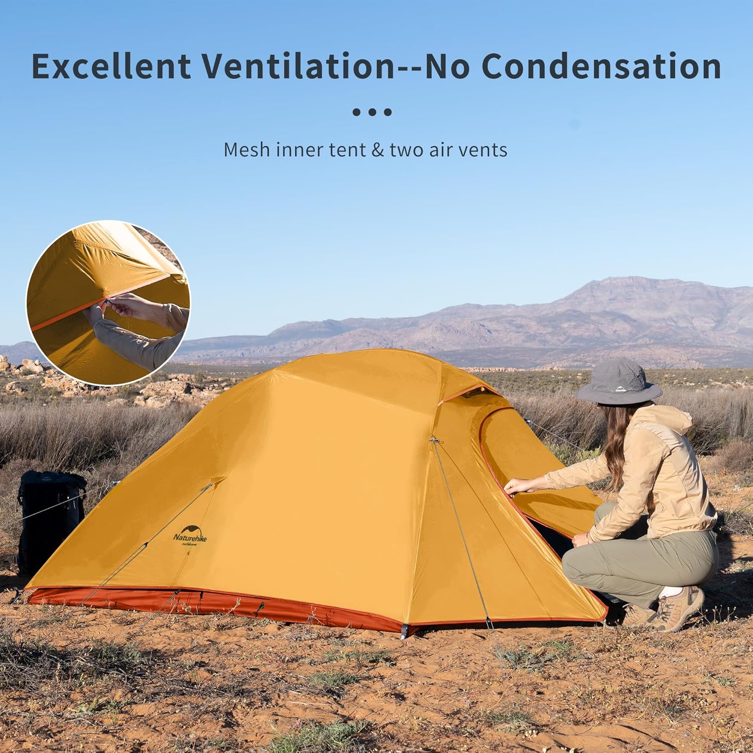 Cloud Up™ Base 3-Person Ultralight Backpacking Tent | Naturehike